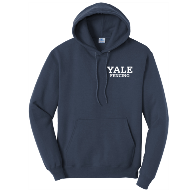 Yale Sports Left Chest Hoodie - Fencing — Yale Bulldog Blue by Campus ...