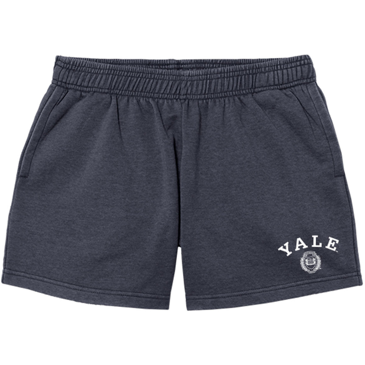 League Yale Crest Shorts — Yale Bulldog Blue by Campus Customs
