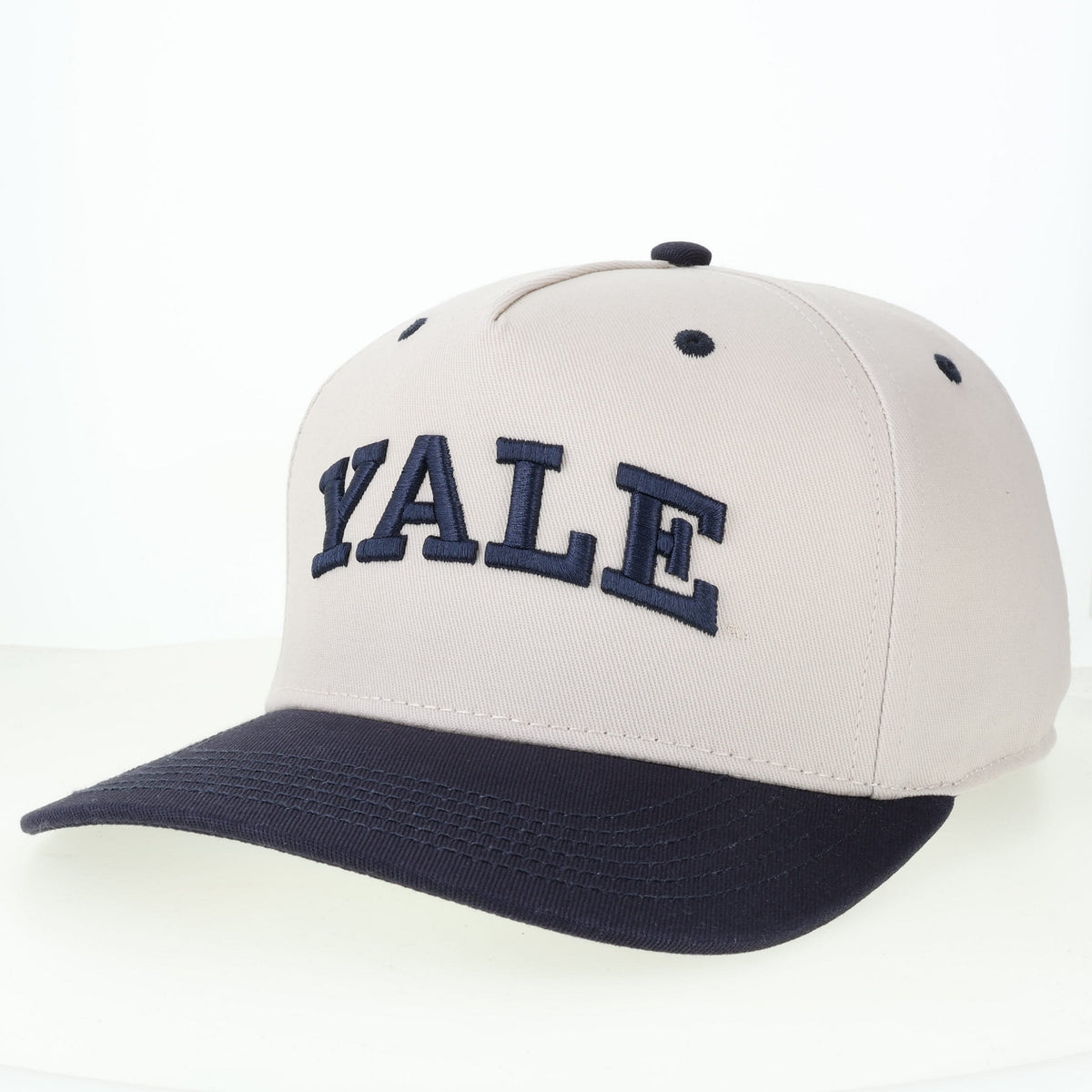 Legacy Arched Yale Two Tone Hat — Yale Bulldog Blue by Campus Customs