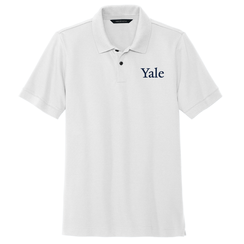 Yale Wordmark Heavyweight Polo — Yale Bulldog Blue by Campus Customs