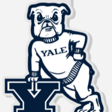 Handsome Dan Acrylic Keychain — Yale Bulldog Blue by Campus Customs