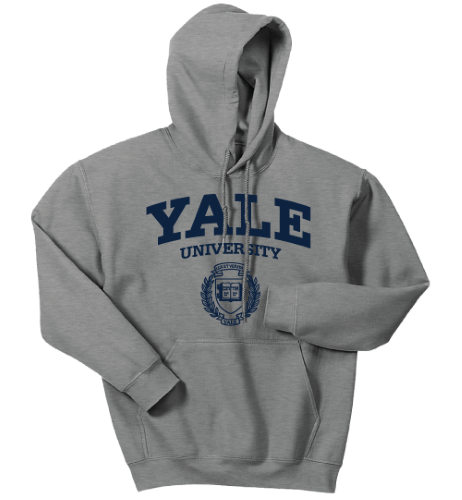 Yale Crest Hoodie — Yale Bulldog Blue by Campus Customs