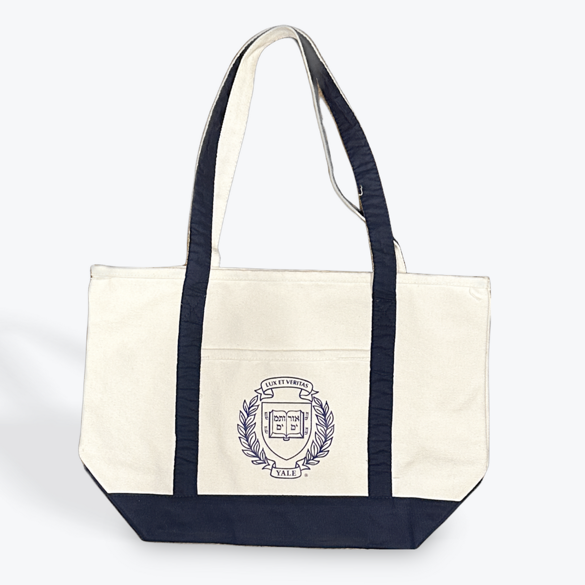 Yale Crest Tote — Yale Bulldog Blue by Campus Customs