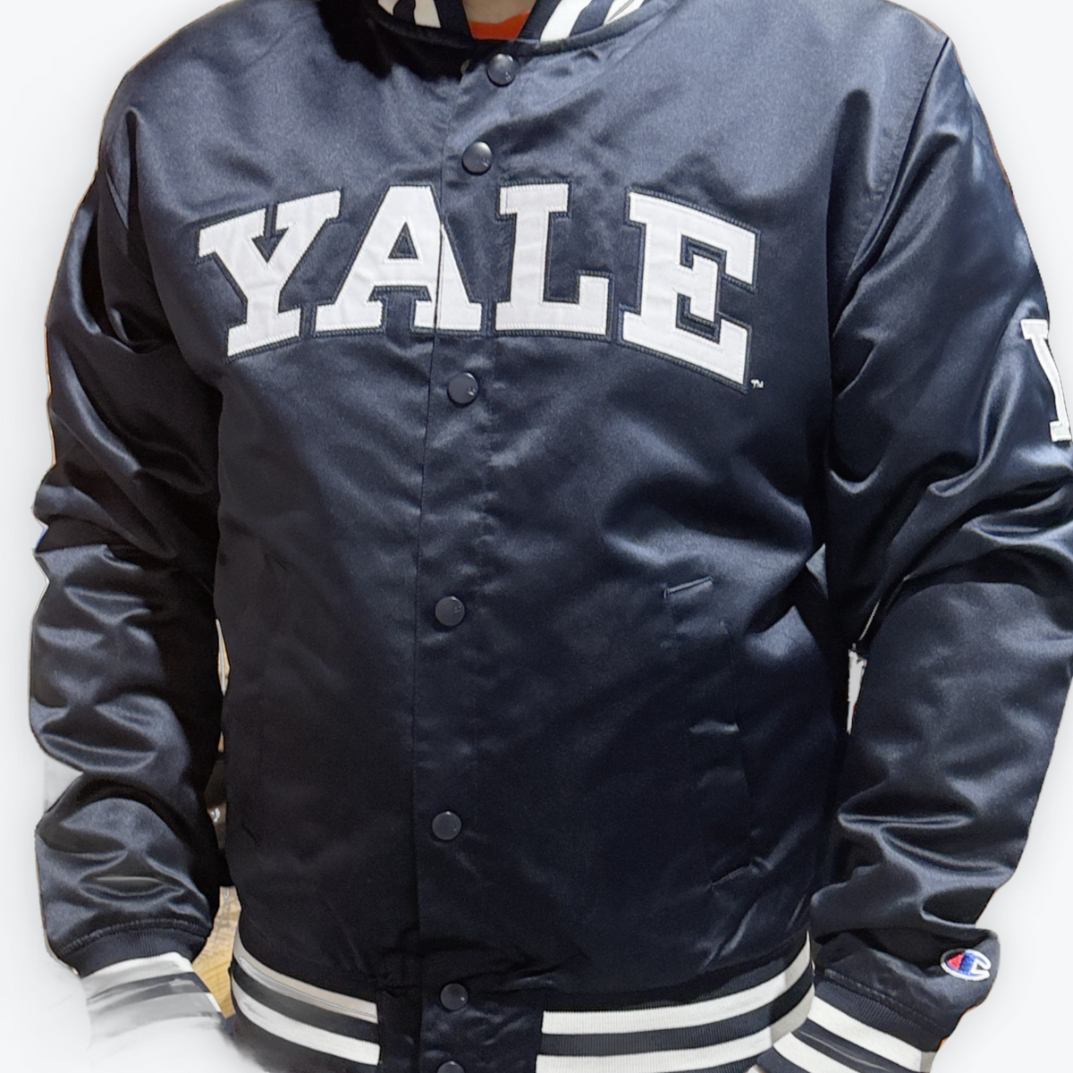 Champion Superfan Letterman Jacket — Yale Bulldog Blue by Campus Customs