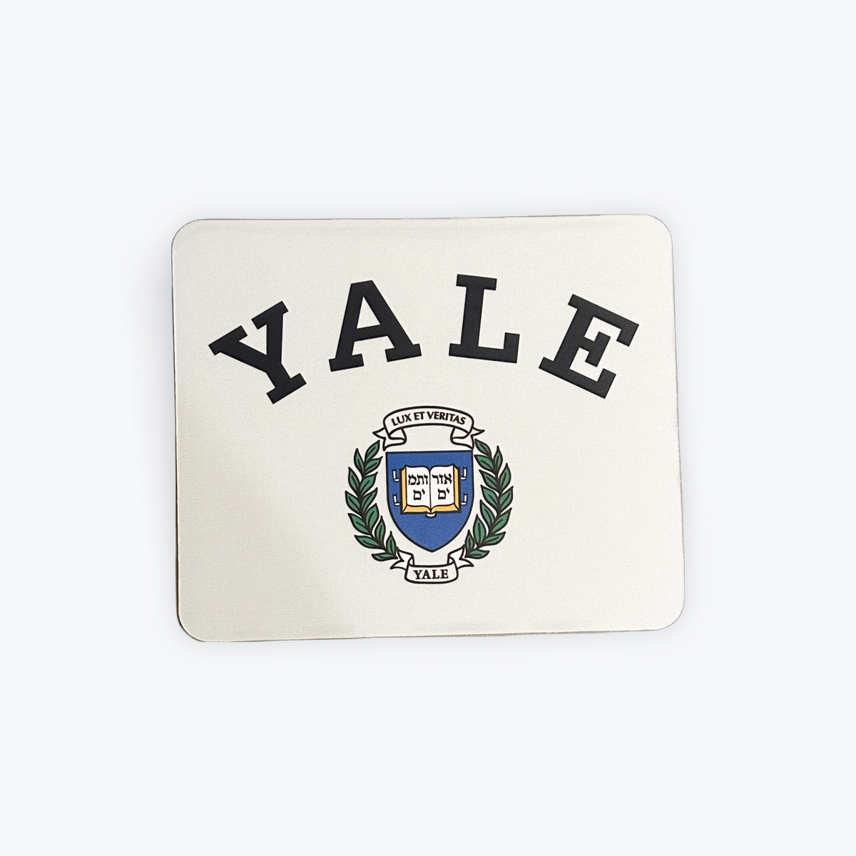Yale Crest Mousepad — Yale Bulldog Blue by Campus Customs