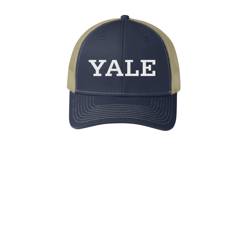 Big Yale Mesh Back Hat — Yale Bulldog Blue by Campus Customs