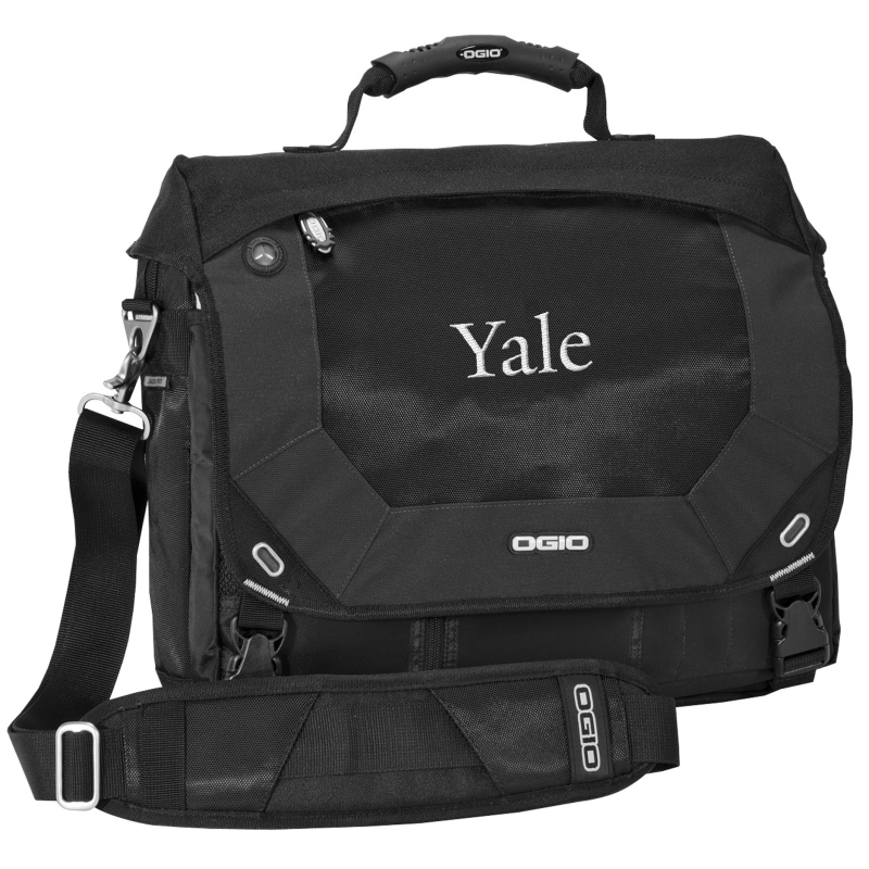 Yale Wordmark Messenger Bag — Yale Bulldog Blue by Campus Customs