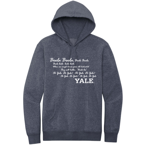 Boola Boola Verbiage Hoodie — Yale Bulldog Blue by Campus Customs