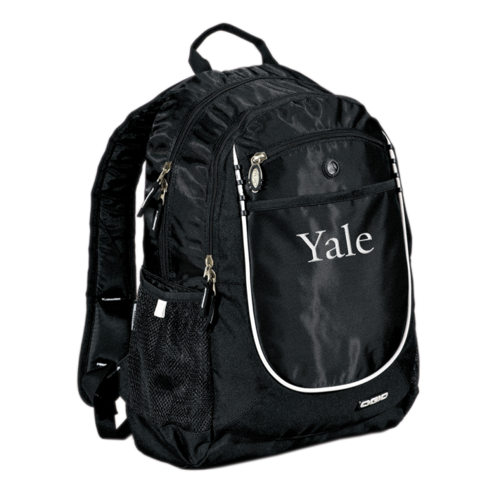 Yale Wordmark Carbon Backpack — Yale Bulldog Blue by Campus Customs